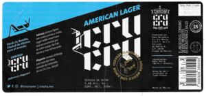 Etiqueta de bebida: Cru Cru american lager (Casa Cervezera Cru Cru ...