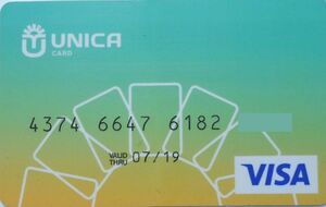 Bank Card: Unica Card (Payment Center, RussiaCol:RU-VI-1268.02