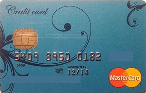 Bank Card: Pattern Blue (Vtb24, RussiaCol:RU-MC-1486