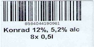 Drink Label: Kar12-1 Konrad 12 (Pivovar Konrad Vratislavice nad Nisou ...