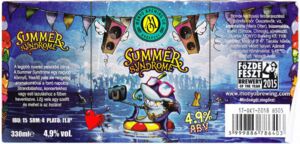 Drink Label: Summer Syndrome (Monyo Brewing Co. Budapest, HungaryCol:HU ...