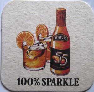 Beer Coaster: Britvic 55 (Britvic, United Kingdom of Great Britain ...