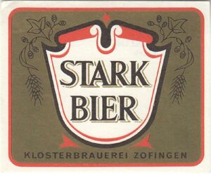 Drink Label: Stark Bier (Klosterbräu Zofingen, SwitzerlandCol:CH-BEER ...