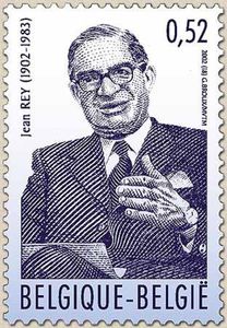 Stamp: Jean Rey (1902-1983) (BelgiumMi:BE 3147,Sn:BE 1931,Yt:BE 3091,Sg ...