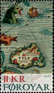 Stamp: The Map Of Olaus Magnus (Faroe Islands(The Map Of Olaus Magnus ...