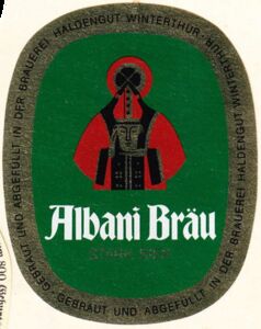 Drink Label: Albani-Bräu Starkbier (Brauerei Haldengut /Heineken ...