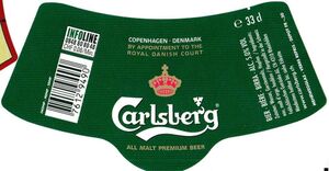 Drink Label: Carlsberg Beer (Feldschlösschen Getränke AG ...