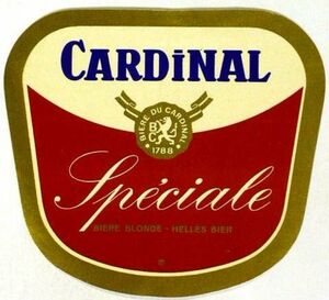 Drink Label: Cardinal Speciale (Brasserie Cardinal Fribourg ...