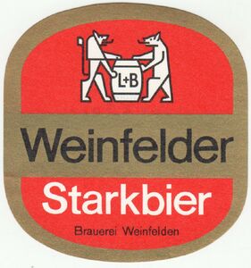 Drink Label: Weinfelder Starkbier (Brauerei Weinfelden, SwitzerlandCol ...