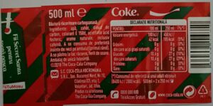 Drink Label: Coca-cola (S.C. Coca-Cola HBC Romania S.R.L., RomaniaCol ...