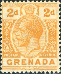 Stamp: King George V (Grenada(King George V definitives (1921-1932)) Mi ...