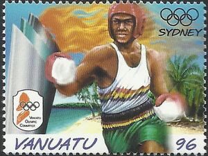 Stamp: Boxing (Vanuatu(Summer Olympic Games 2000 - Sydney) Mi:VU 1124 ...