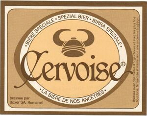 Drink Label: Cervoise (Brasserie Boxer, SwitzerlandCol:CH-BEER-001480