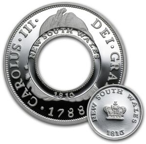 Moneda: 1 Dollar (200th Australian Holey Dollar & Dump) (Australia(1970 ...