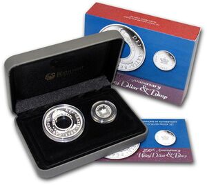 Moneda: 1 Dollar (200th Australian Holey Dollar & Dump) (Australia(1970 ...