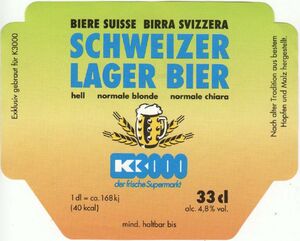 Drink Label: Schweizer Lager (Brauerei Löwengarten Rorschach ...