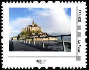 Stamp: Mont Saint-Michel (France: Personalized stamps(Collector : Mont ...