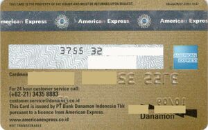 Bank Card: American Express Corporate Gold ID-375532 (Bank Danamon ...