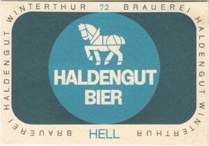 Drink Label: Haldengut Bier hell (Brauerei Haldengut /Heineken ...