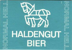 Drink Label: Haldengut Bier Normal hell (Brauerei Haldengut /Heineken ...