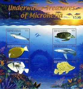 Stamp: Marine Life (Micronesia, Federated States of(Marine Life) Mi:FM ...