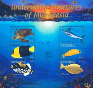 Stamp: Marine Life (Micronesia, Federated States of(Marine Life) Mi:FM ...