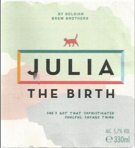 Drink Label: Julia The Birth (Bossuwé Brewing Company, BelgiumCol:BE ...