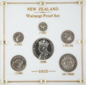 Coin: Various Dollars (Proof set 1935) (New Zealand) (1933~Today ...