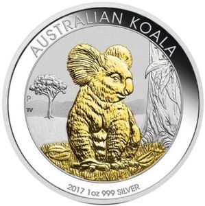 Coin: 1 Dollar (Australian Koala. Gilded) (Australia(Bullion ...