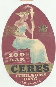 Drink Label: Ceres Jubilaeums Bryg (Ceres Breweries, DenmarkCol:DK-BEER ...
