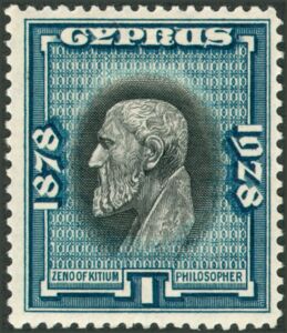 Stamp: Zeno of Kitium (Philosopher) (Cyprus(Pictorial Stamps 50 Years ...