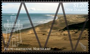 Stamp: Pouto Lighthouse (New Zealand(Lighthouse Perspectives) Mi:NZ ...