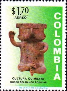 Stamp: Quimabaya Culture (Cultura Quimbaya) (Colombia(Pre-Columbian ...