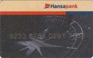 Bank Card: Temporary card (Hansapank, EstoniaCol:EE-GM-0050