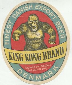 Drink Label: King Kong Brand (Ceres Breweries, DenmarkCol:DK-BEER-000075