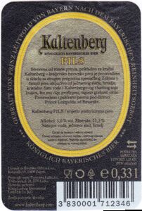 Drink Label: Kaltenberg Pils (Pivovarna Laško, SloveniaCol:SI-BEER-000022