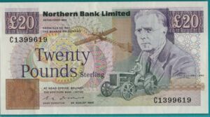 Banknote: 20 Pounds Sterling (Ireland-Northern(Northern Bank Limited ...