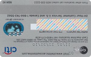 은행 카드: Citibank Shell Platinum Select (Citibank, 미국Col:US-MC-0677