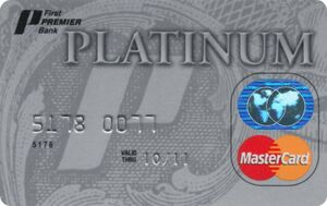 Bank Card: First Premier Platinum MC (First Premier Bank, United States ...