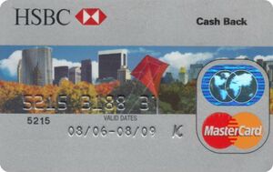 Bank Card: HSBC Cash Back (HSBC Bank USA, United States of AmericaCol ...