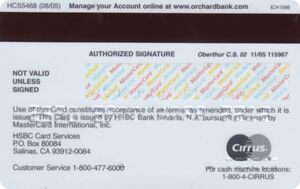 Bank Card: Orchard Bank Platinum MC (Orchard Bank, United States of ...
