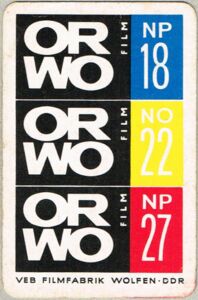 Calendario de Bolsillo: ORWO film (Alemania, República Democrática(ORWO ...