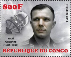 Stamp: Youri Gagarine (Congo, Republic (Brazzaville): Illegal Stamps ...