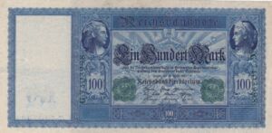 Banknote: 100 Mark (Germany(1910 Issue - Reichsbanknote, Imperial Bank ...