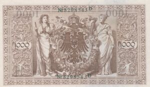 Banknote: 1,000 Mark (Germany(1910 Issue - Reichsbanknote, Imperial ...