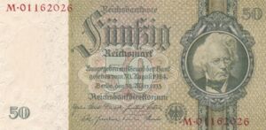 Banknote: 50 Reichsmark (Germany(1929-1936, (1945) Issue ...