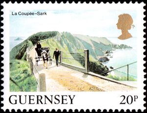 Stamp: La Coupée, Sark (Guernsey(Definitive Series 1984-1991: Bailiwick ...