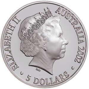 Coin: 5 Dollars (Queen Elizabeth, The Queen Mother) (Australia ...