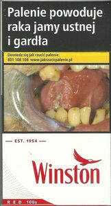 Cigarette Pack: Winston red 100's (PolandCol:PL-CT-0264