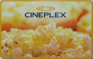 Gift Card: Popcorn (Cineplex, Canada) (Cineplex) Col:CA-CIN-001-FD60460